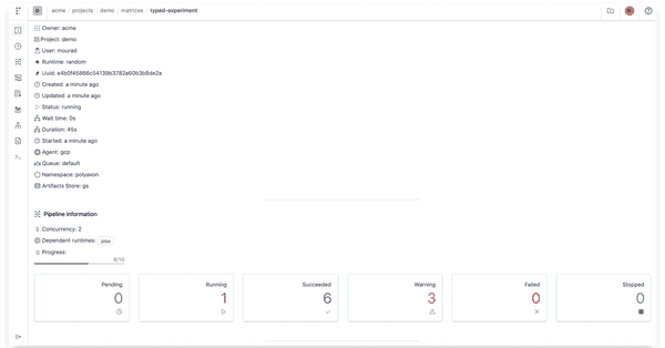 Polyaxon v1.9: Improved run and project overview pages
