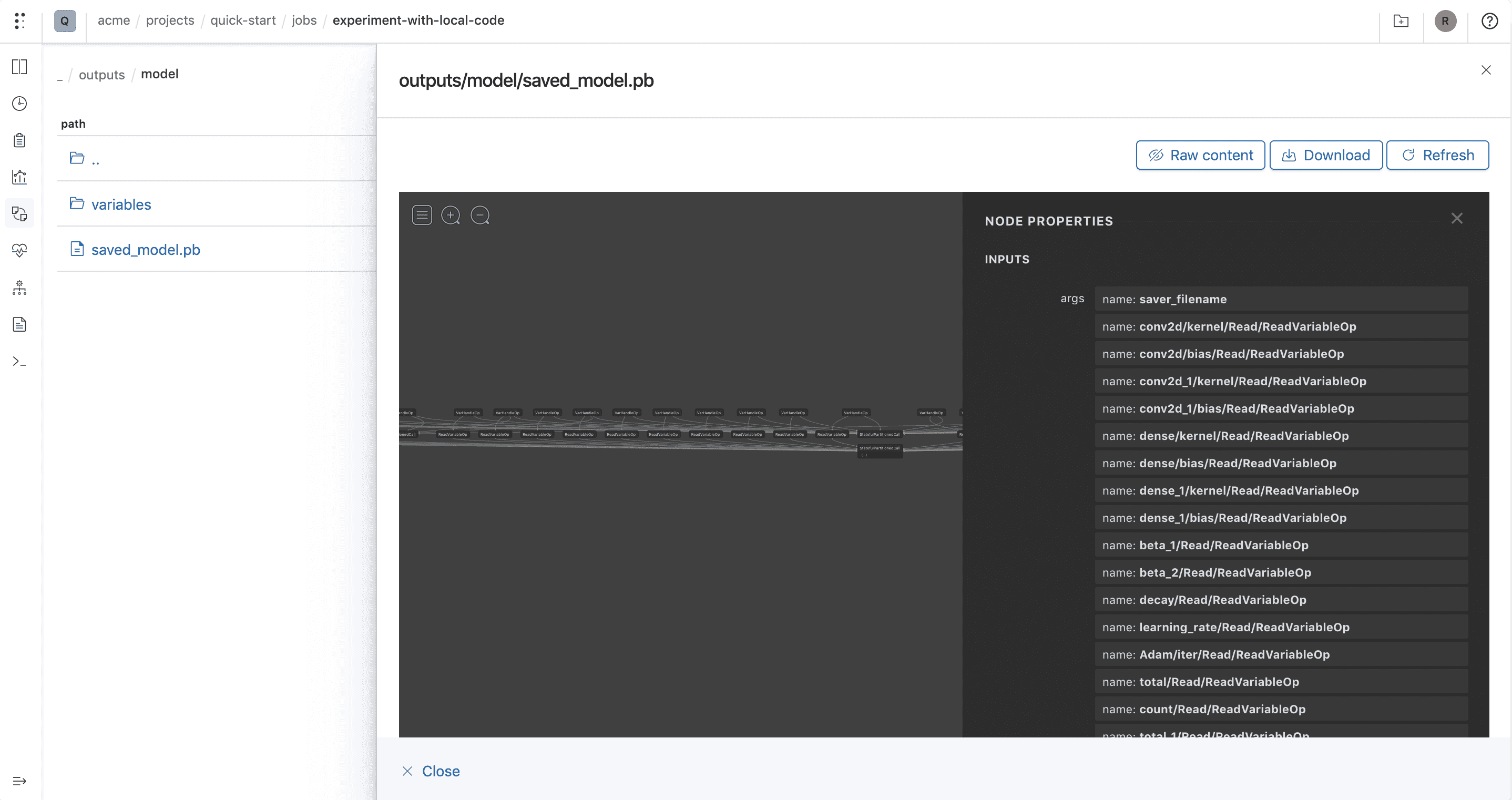 Polyaxon + Netron Auto-Rendering Integration