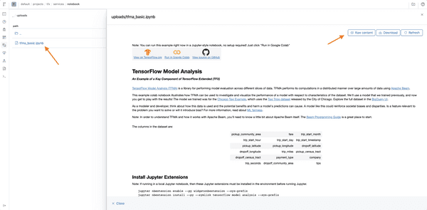 Polyaxon + Notebook Auto-Rendering Integration