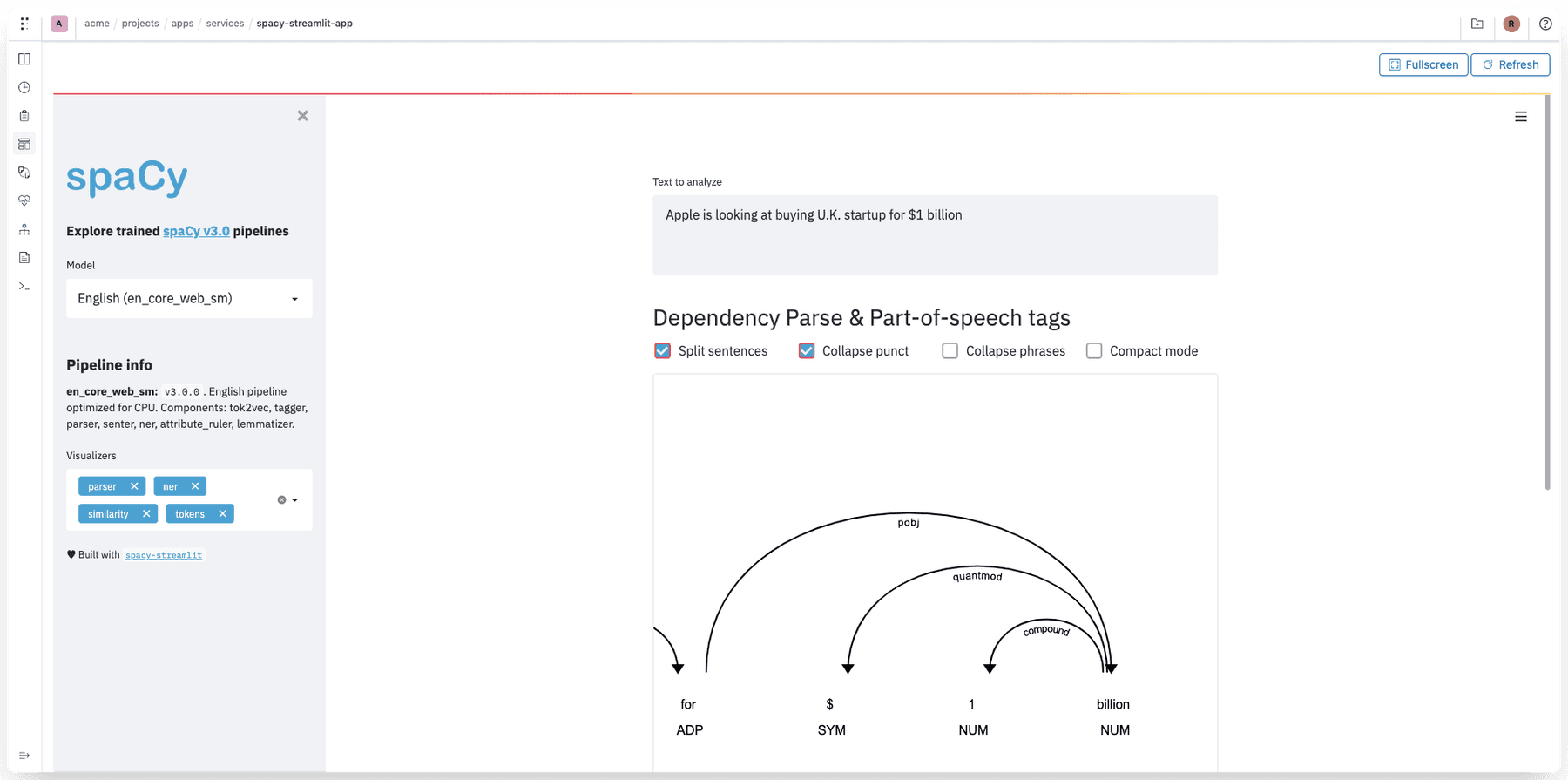 Polyaxon + Streamlit Integration