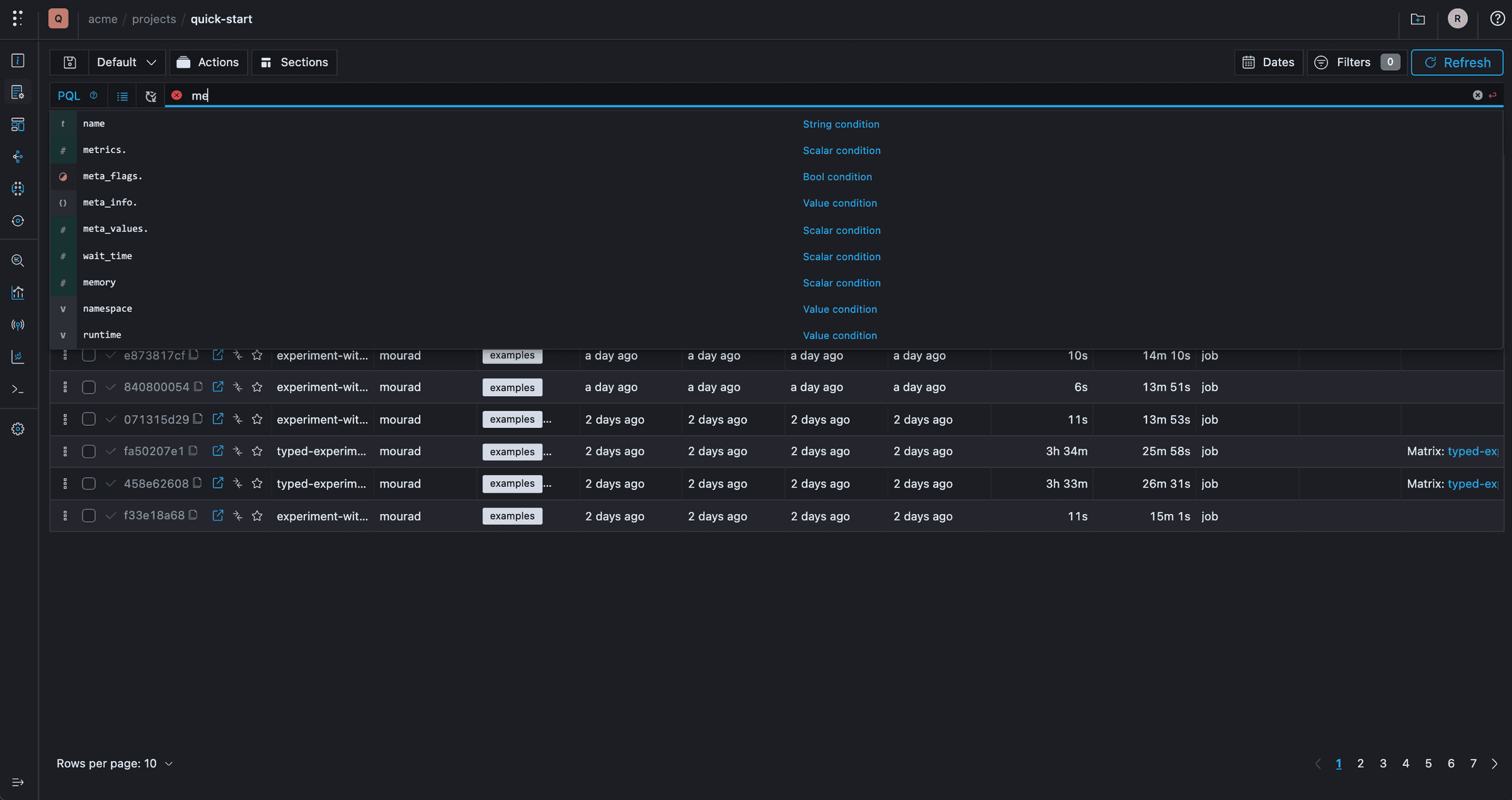 Polyaxon v1.10: New filtering capabilities