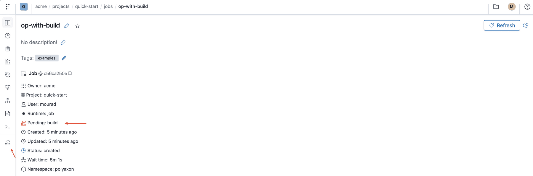 Building Containers - Polyaxon quick start tutorial - Core Concepts
