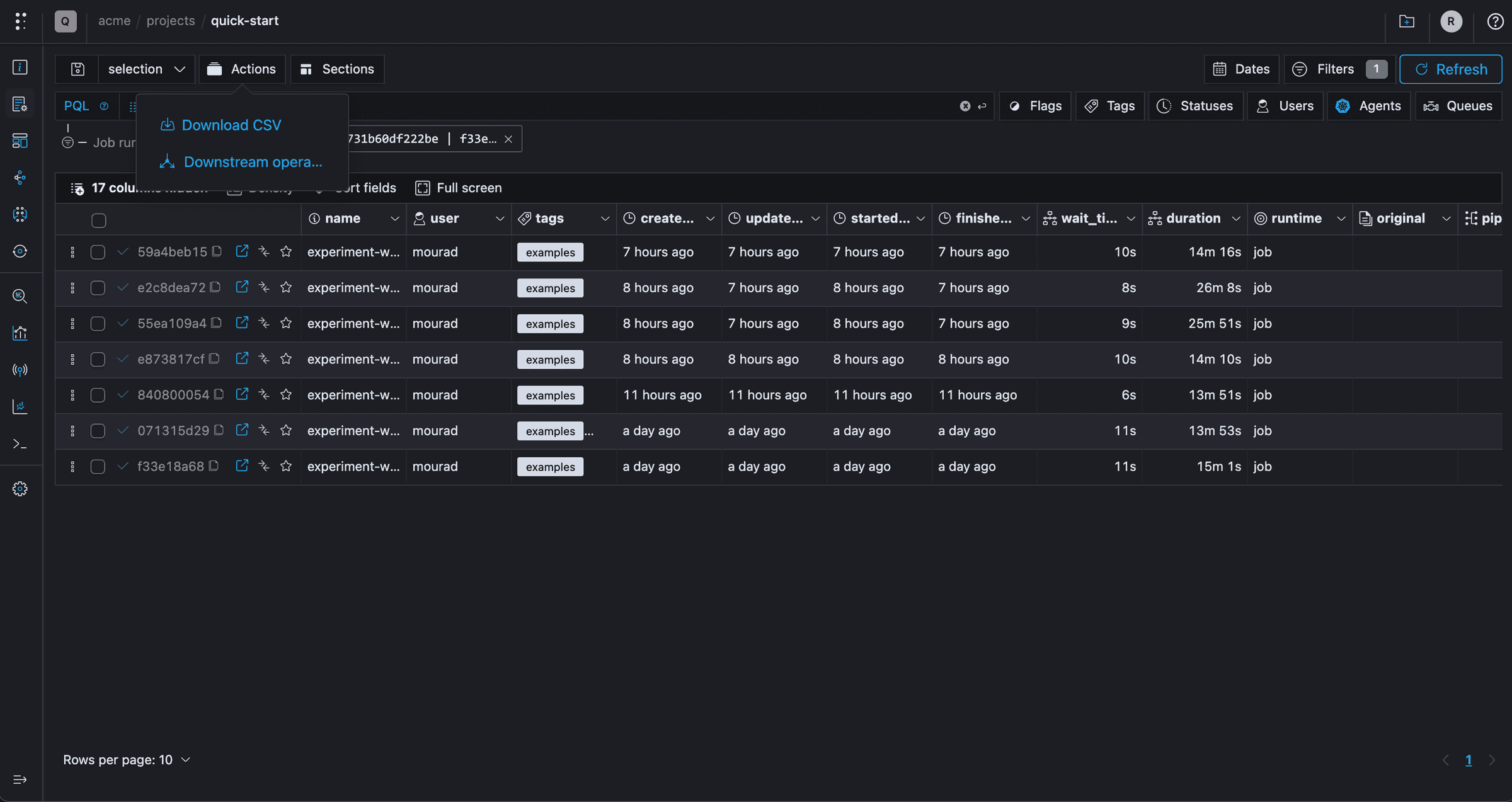 Polyaxon v1.10: New filtering capabilities
