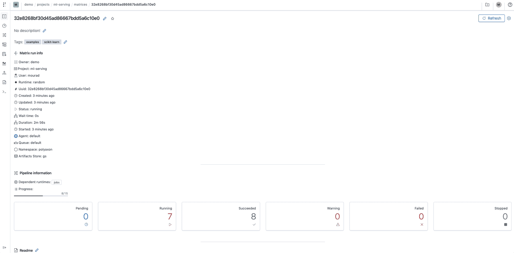 Preparing the model - Polyaxon quick start tutorial - Core Concepts
