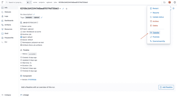 Polyaxon v1.16: Transferring runs, models, components, & artifacts