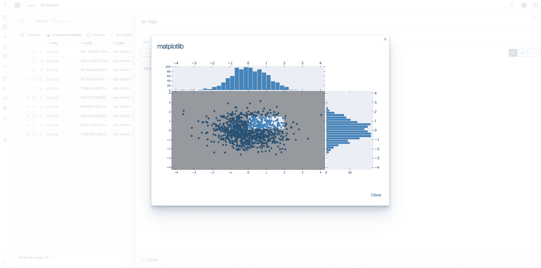 Polyaxon + Matplotlib Integration