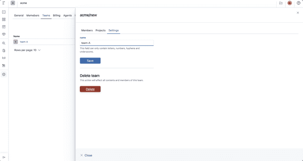 Polyaxon management tools and UI - Teams