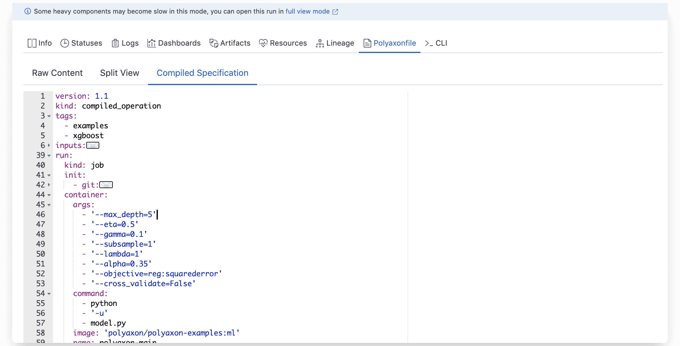Polyaxon v1.7: Improved Assets Tracking, New Callbacks, Better Documentation with Examples, CSV ...