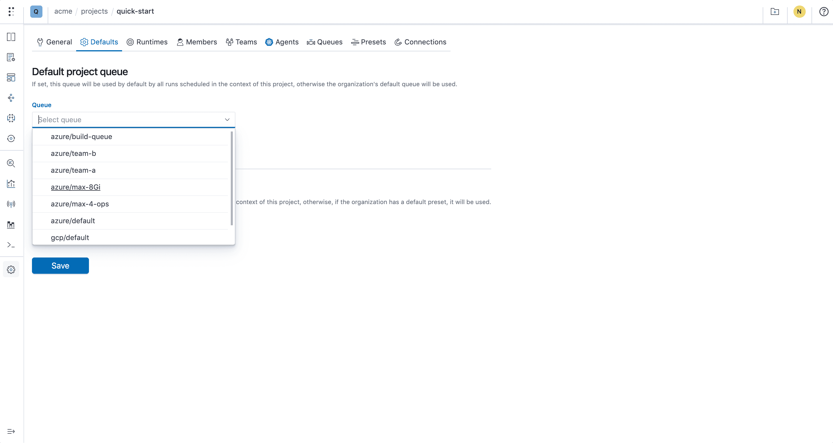 Queue routing in Polyaxon - Scheduling strategies