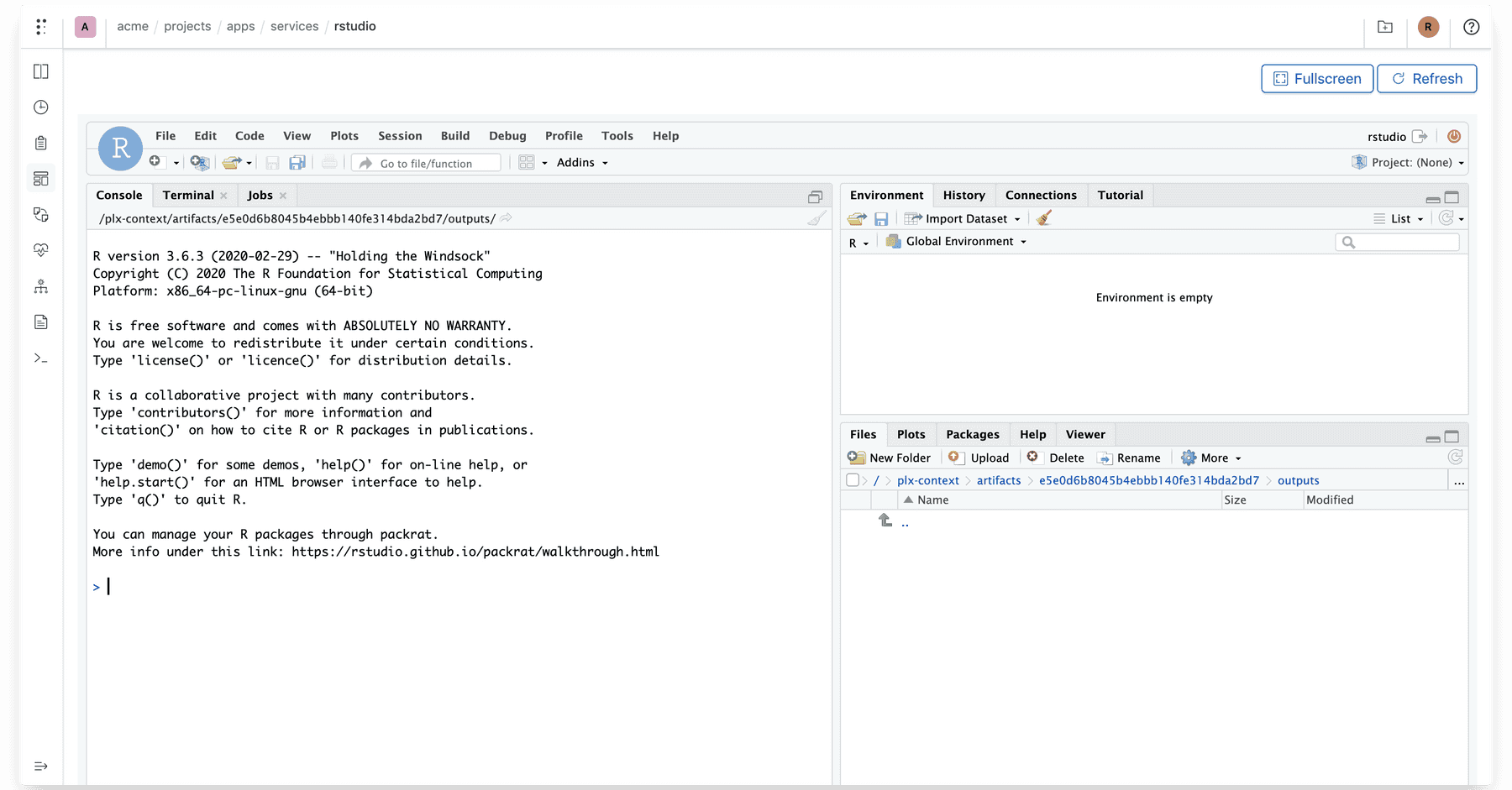 Polyaxon + RStudio Integration