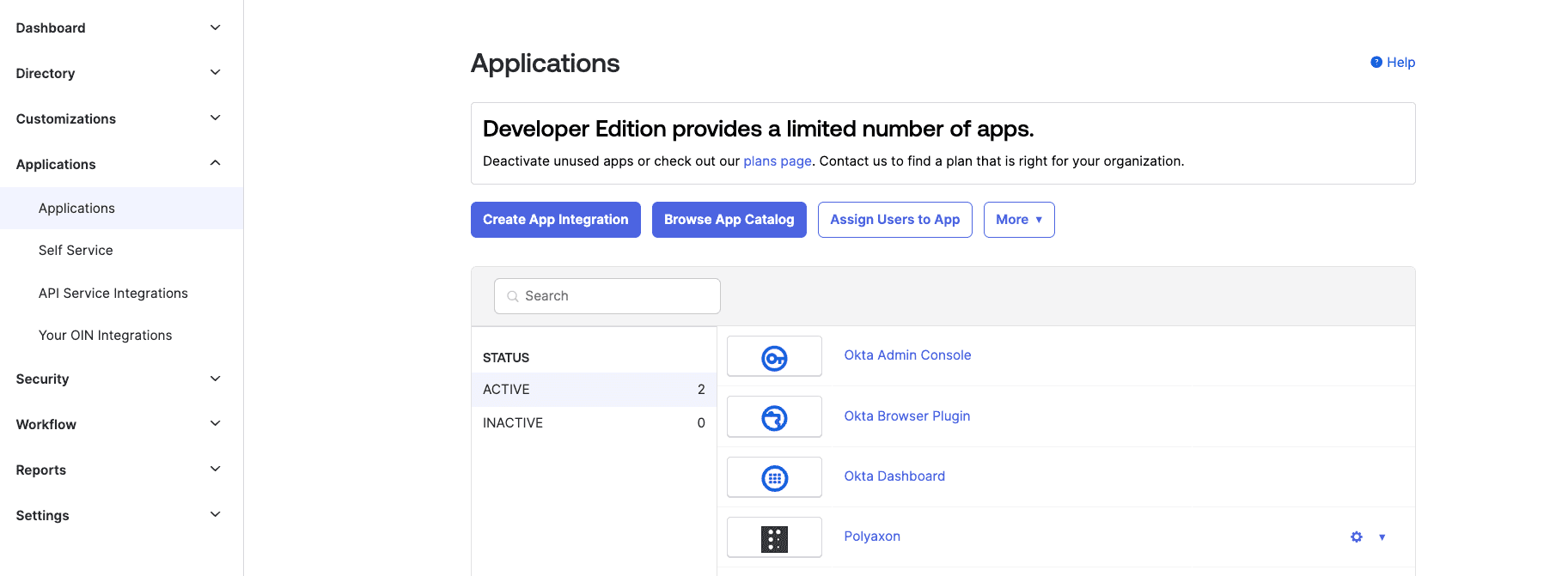 Polyaxon + SSO with Okta Integration